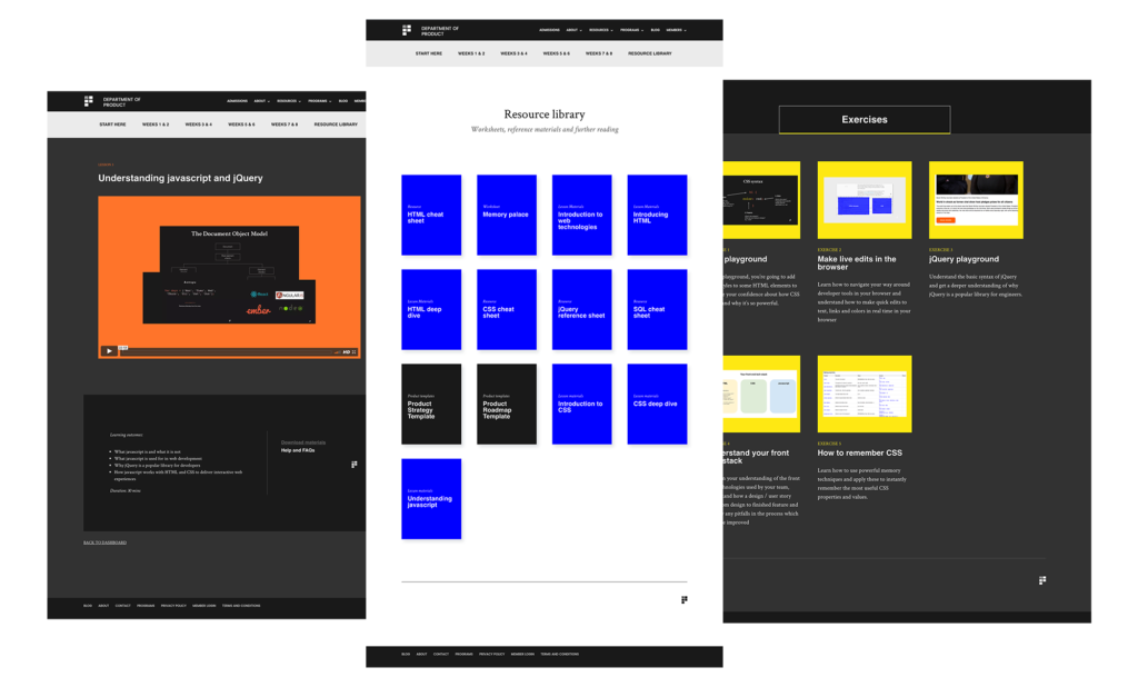 Web Technologies Program - Department of Product
